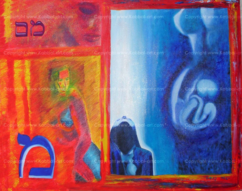 The Hebrew letter "Mem" in the Kabbalah Art - kabbal-art
